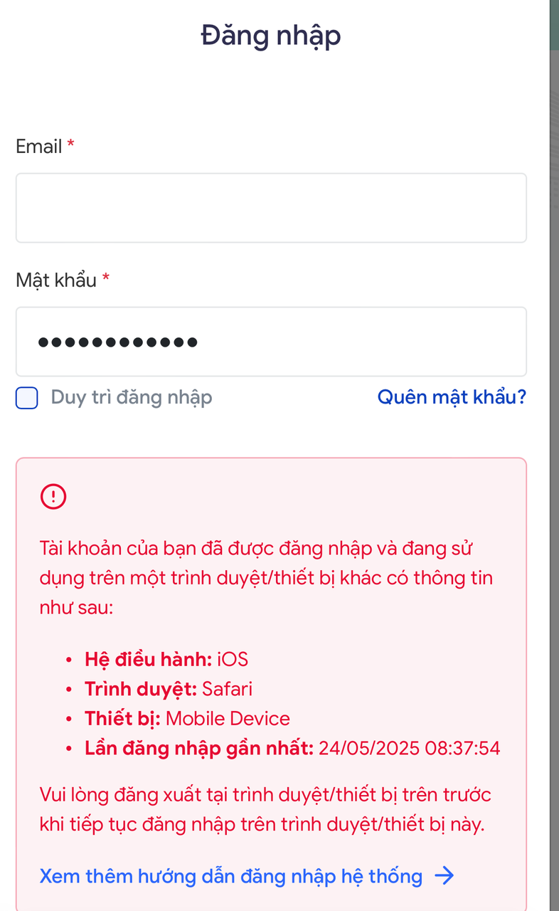 Hướng dẫn khi tài khoản học tập gặp sự cố tài khoản học tập | ub.net